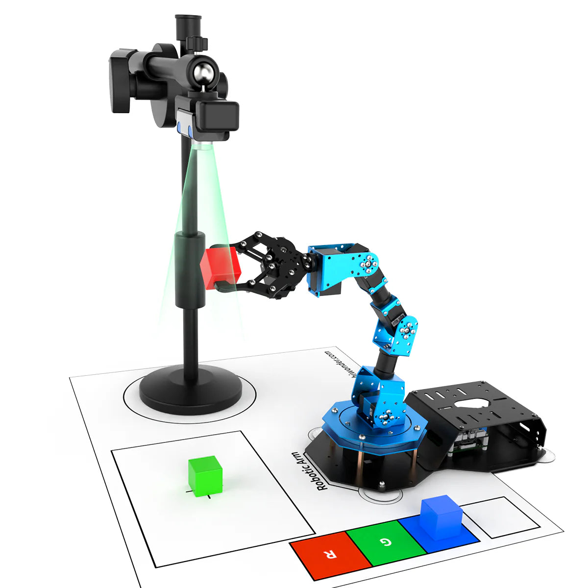 ArmPi Hiwonder Raspberry Pi 4B (4GB) AI Vision Robotic Arm/ Python Pro – ThinkRobotics.com