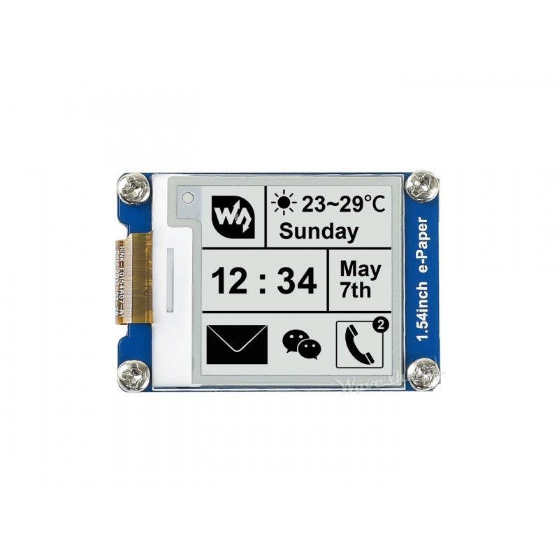 Waveshare 200x200 1.54inch E-Ink display module – ThinkRobotics.com