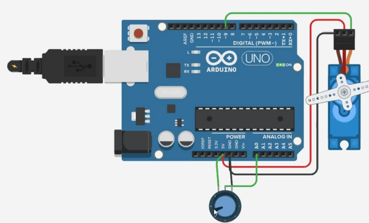 Servo Control Using Potentiometer