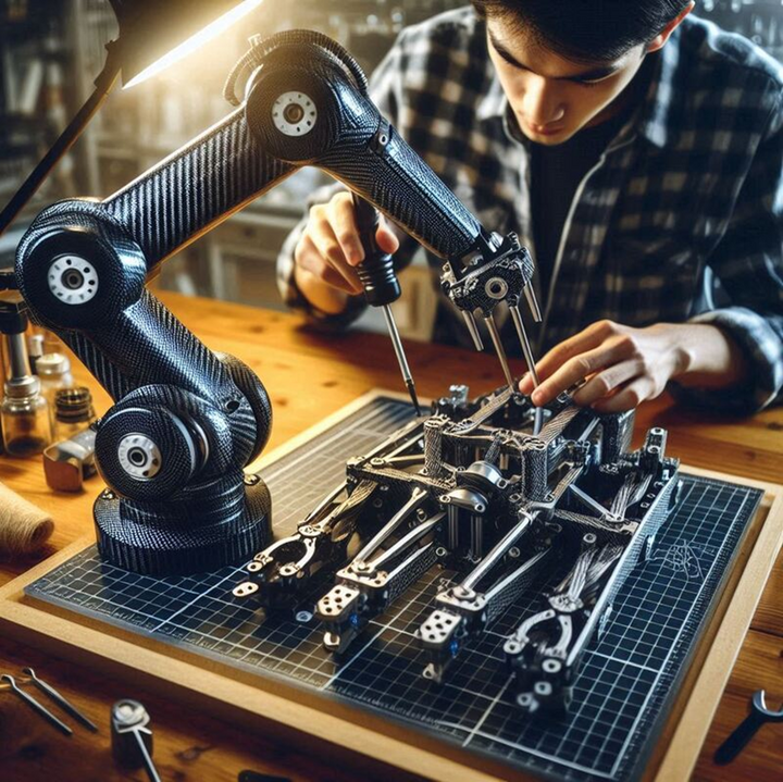 Building a Lightweight Robot Arm with Carbon Fiber – ThinkRobotics.com