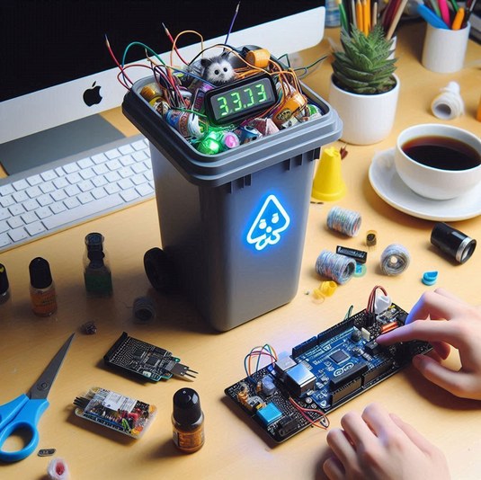 Learn Tagged Smart Dustbin Project Using Arduino 1649