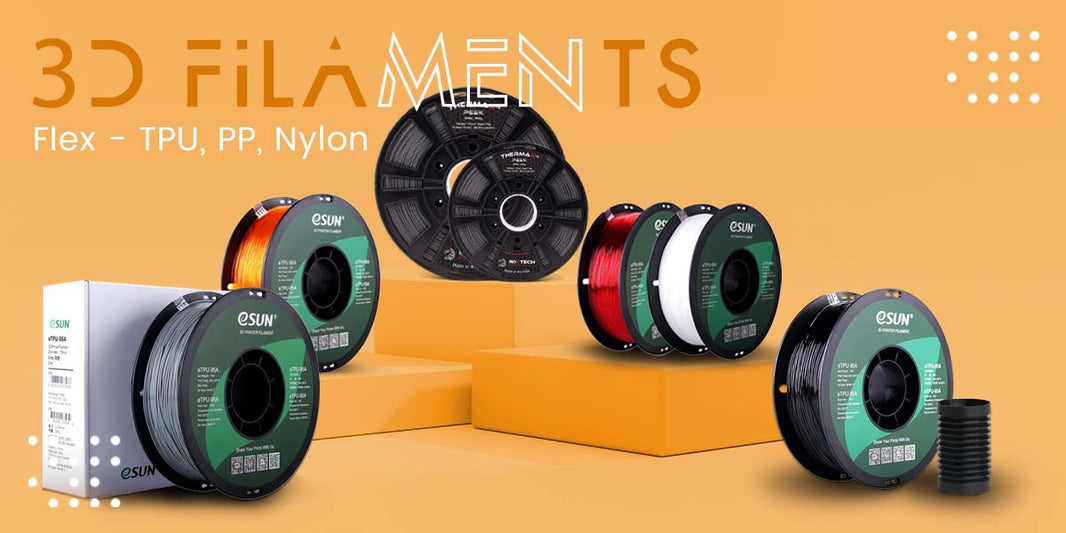 Buy Flexible Filaments For 3D Printing - TPU Filaments - ThinkRobotics – ThinkRobotics.com