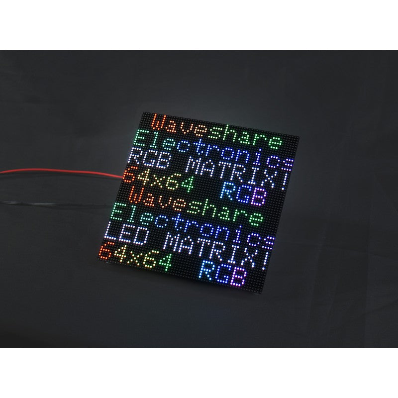Flexible RGB full-color LED matrix 64x64 pixel panel - 3mm pitch ...