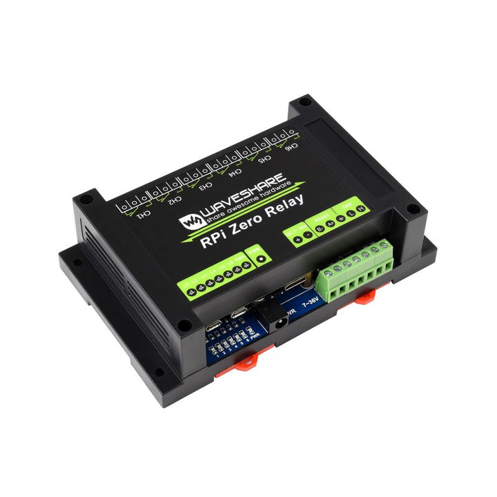 Industrial 6 Channel Relay Module for Raspberry Pi Zero with RS485 CAN ...