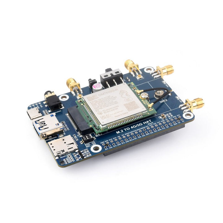 SIM7600G-H M.2 4G HAT for Raspberry Pi, LTE CAT4 High Speed ...