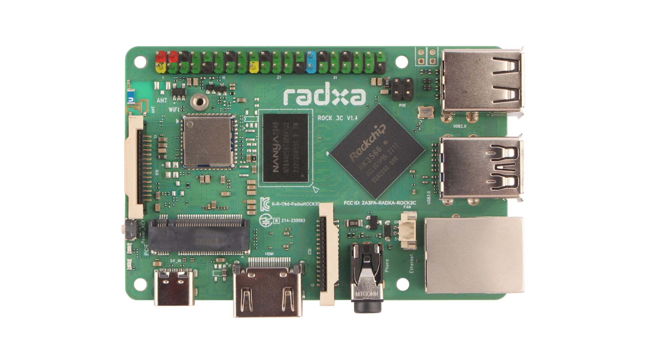 Radxa ROCK 3C RK3566 Quad Core SBC - High Performance Low Cost ...