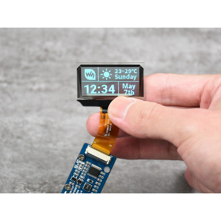 Waveshare 1.51 inch Transparent OLED 128×64 Resolution SPI or I2C Inte ...