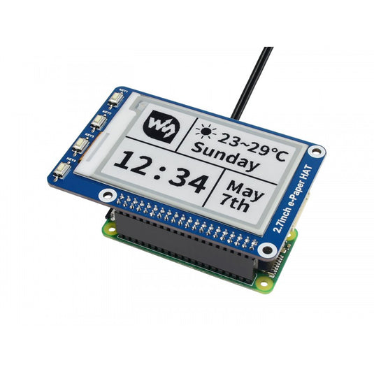 Waveshare 2 7 Inch E Ink Display HAT For Raspberry Pi 264x176 SPI Waveshare 2 7 Inch E Ink Display HAT For Raspberry Pi 264x176 SPI