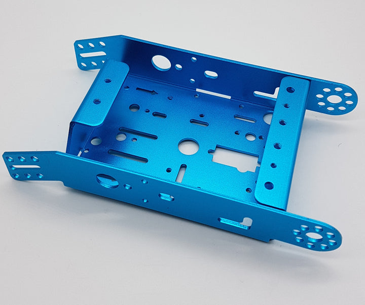 2WD Anodized Aluminium Robot Chassis - ThinkRobotics – ThinkRobotics.com