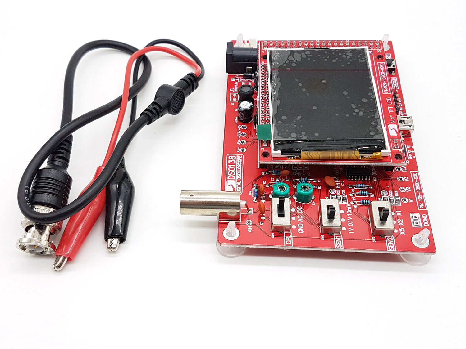 DSO138 Digital Oscilloscope with 2.4 "TFT screen | ThinkRobotics.in ...