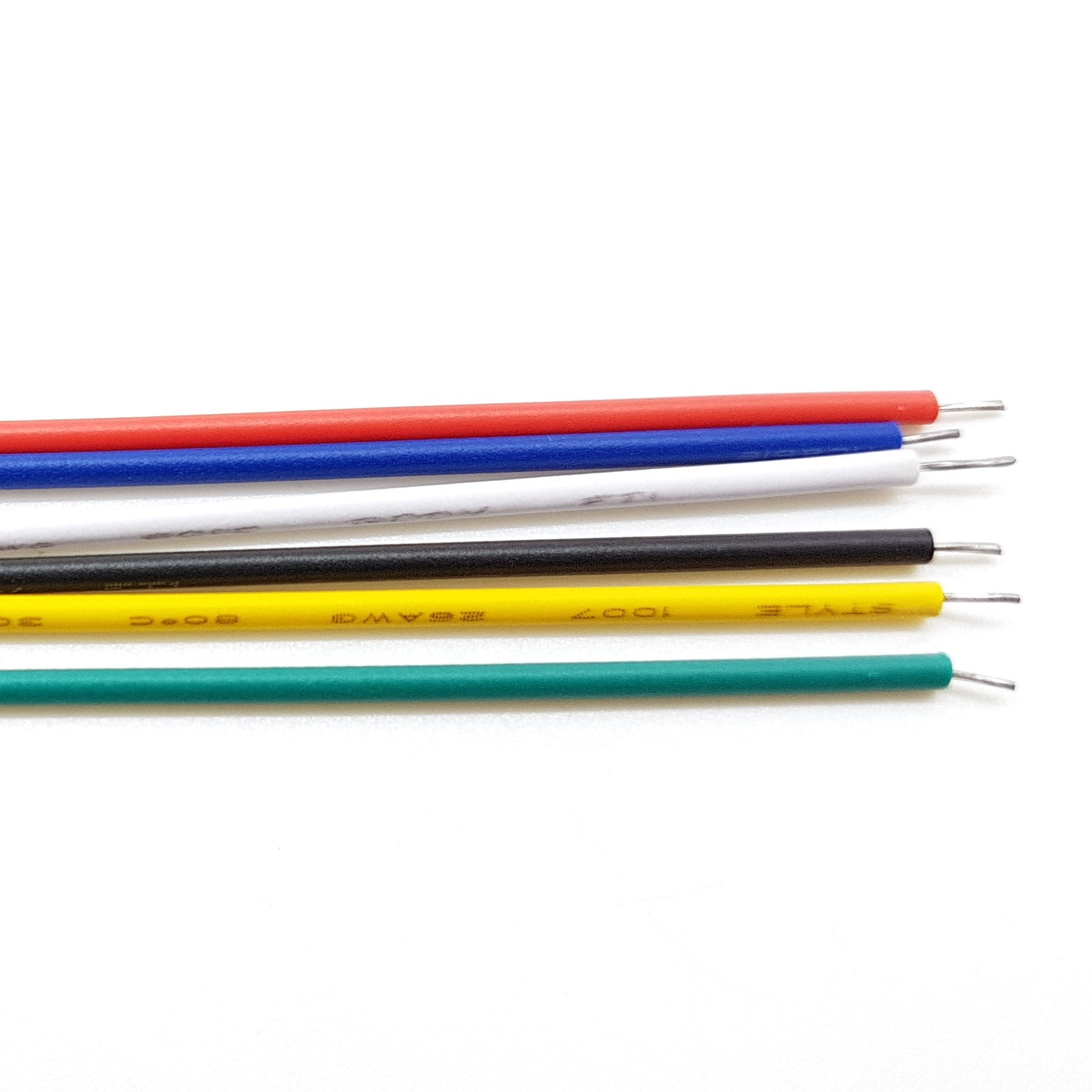 UL1007 26AWG PVC Electronic Wire Pack of 5 ThinkRobotics ...