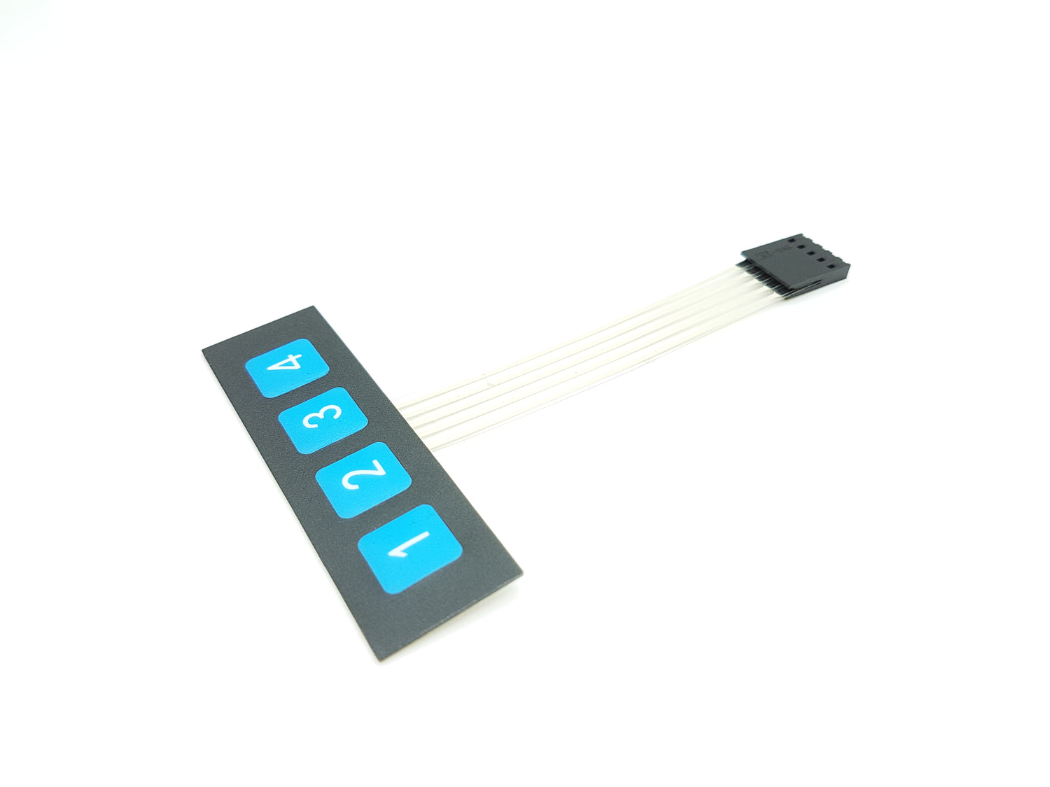1x4 Key Matrix Membrane Keypad - ThinkRobotics – ThinkRobotics.com