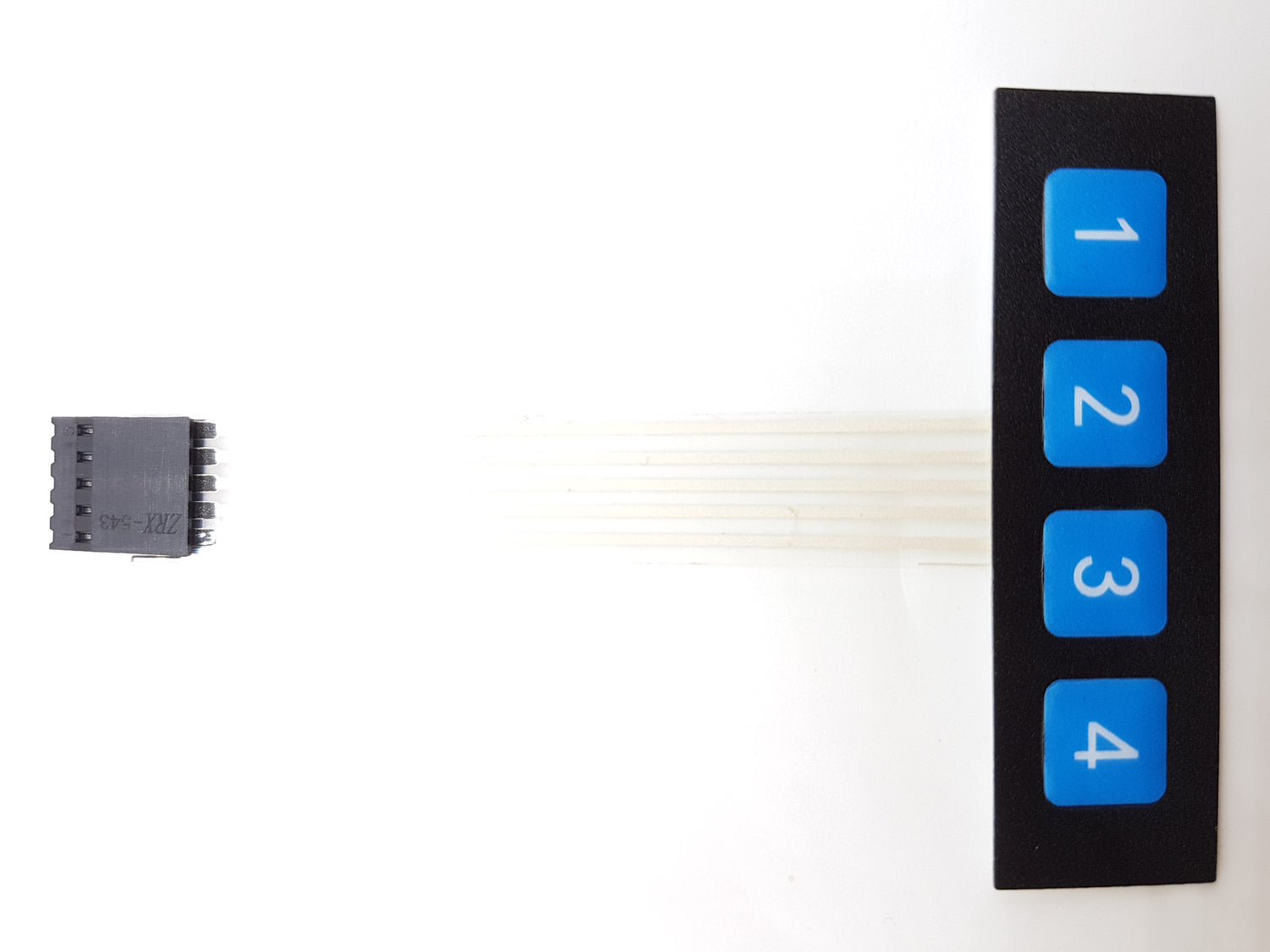 1x4 Key Matrix Membrane Keypad - ThinkRobotics – ThinkRobotics.com