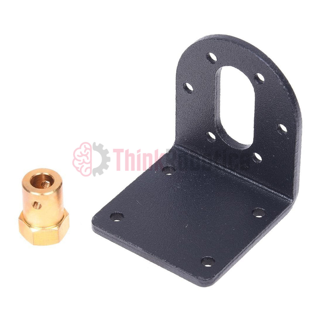ThinkRobotics 37mm Motor Mounting Bracket and 6mm Shaft Coupler ...