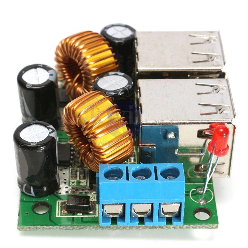 ThinkRobotics 4 USB Ports A5268 Step Down Power Supply Converter Board ...