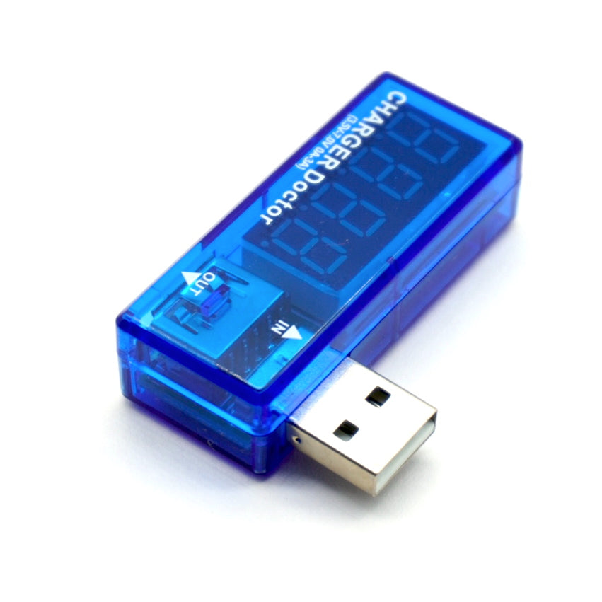 USB Current and Voltage Meter - Voltmeter / Ammeter for USB Chargers ...
