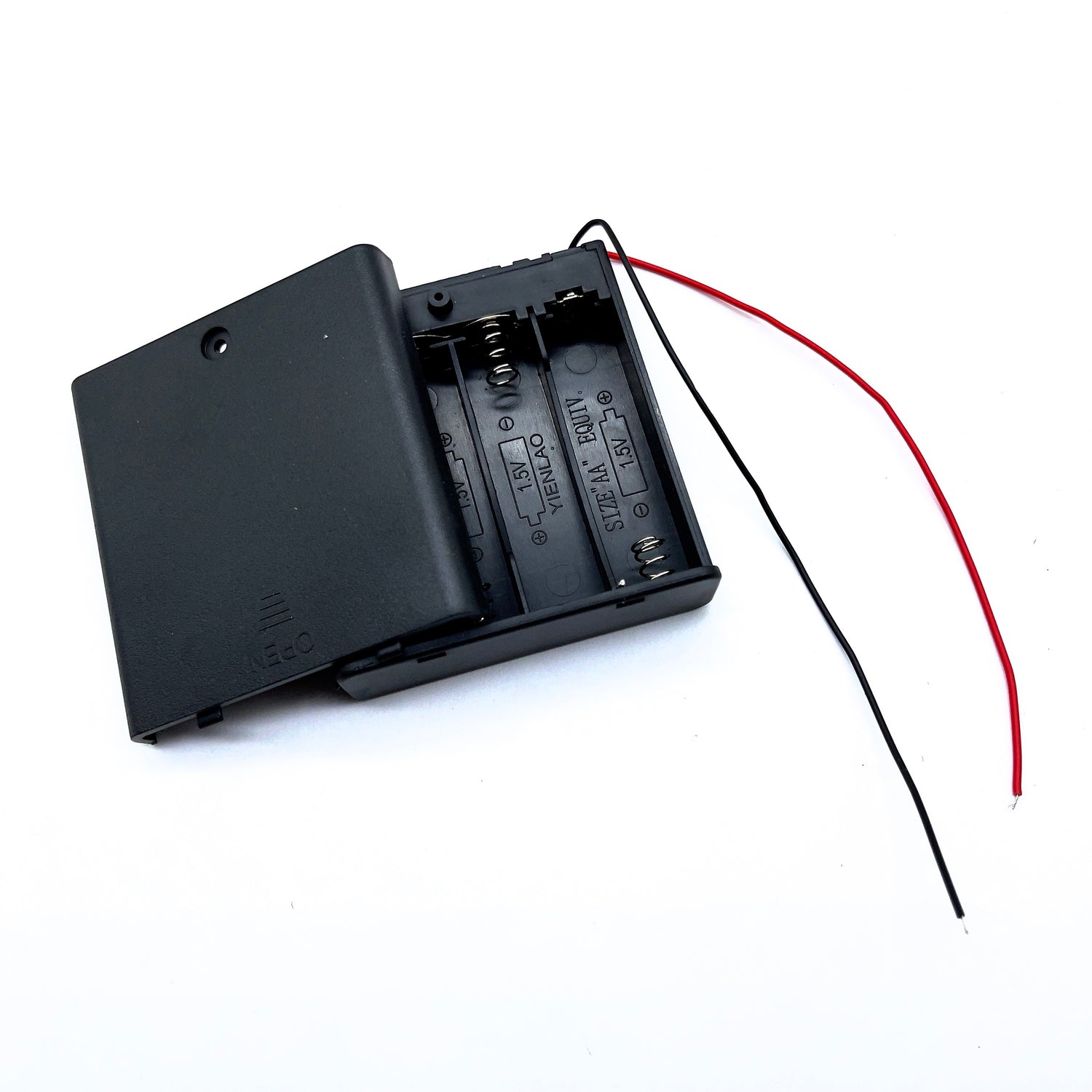 AA Battery Holder with optional 5.5mm Plug and Switch | ThinkRobotics ...