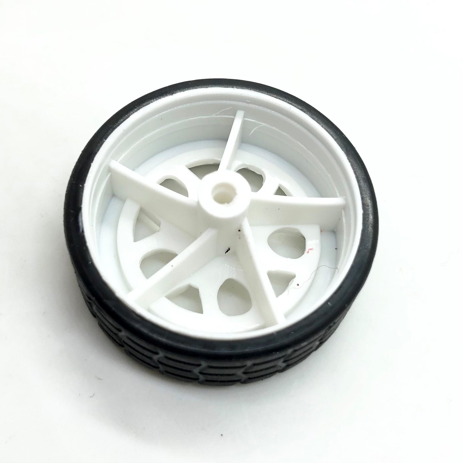 Rubber Car Wheels 30mm Pack of 2 - ThinkRobotics – ThinkRobotics.com