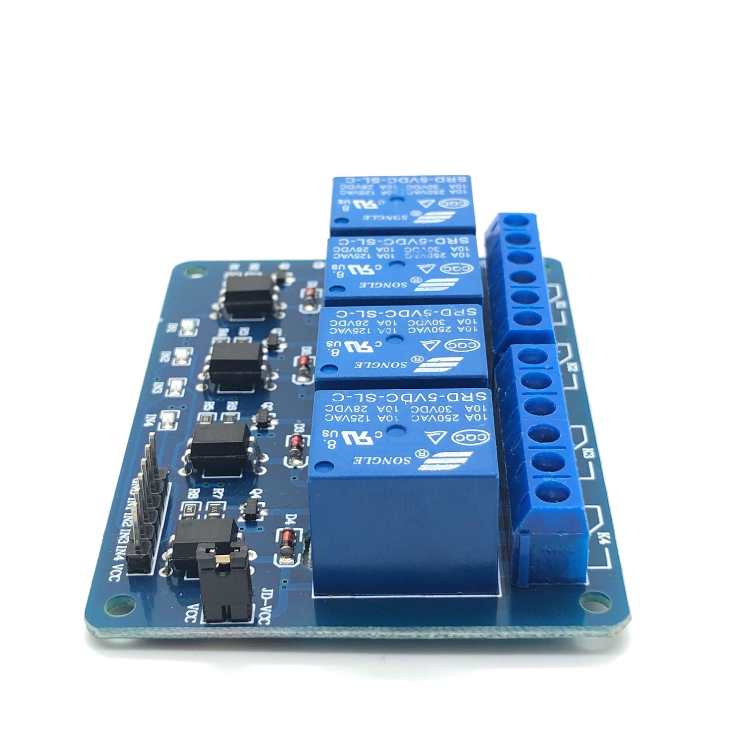 ThinkRobotics 4 Channel Relay Module Breakout Board 5V – ThinkRobotics.com