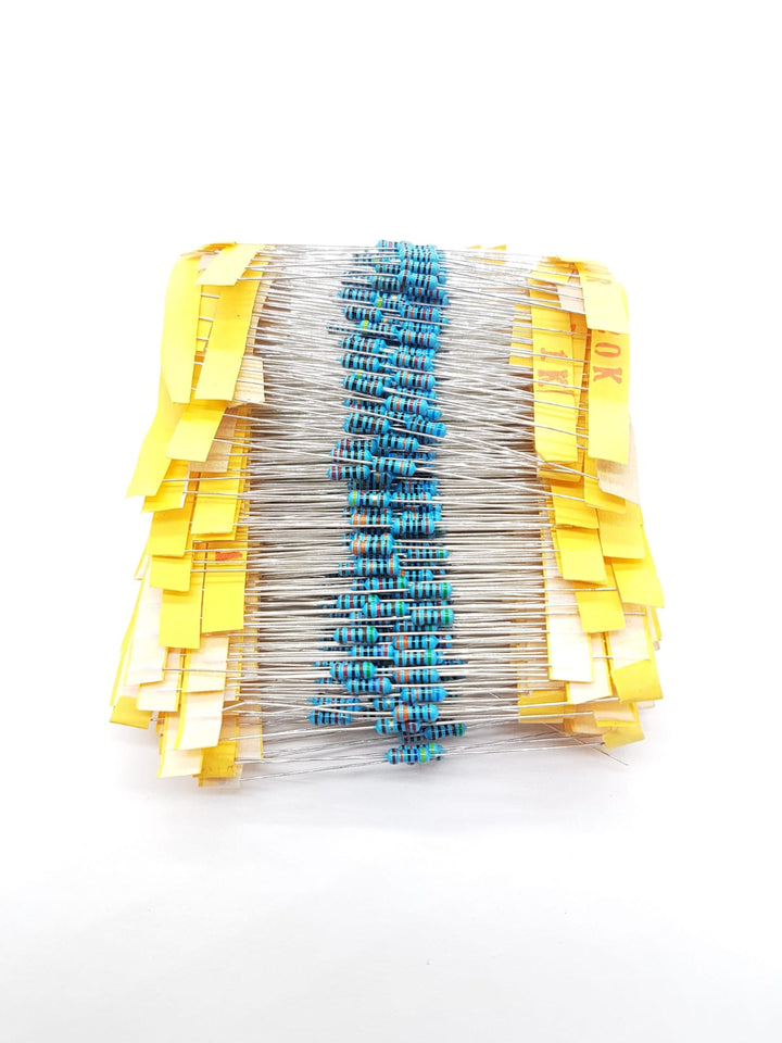 Assorted Resistor / Resistance Pack (30 Variants - 600 Resistors) – ThinkRobotics.com