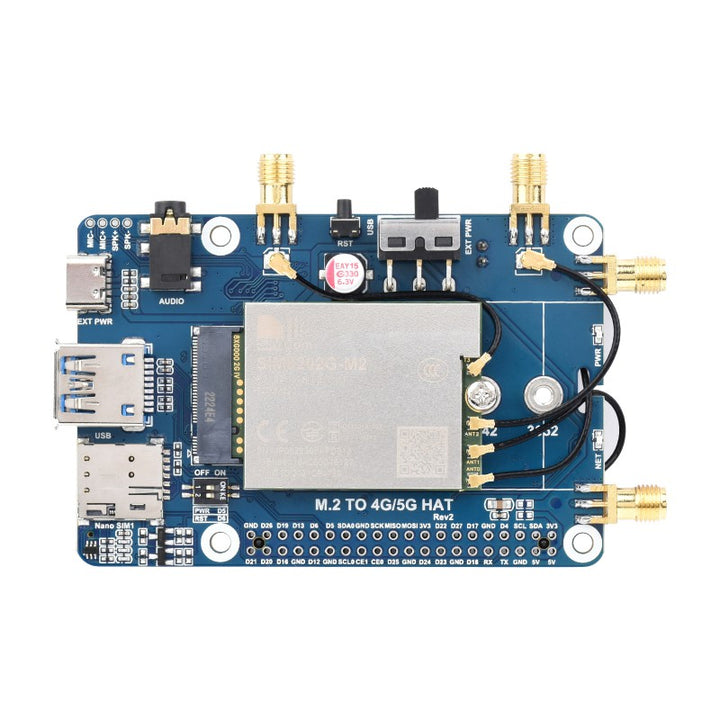 SIM8262E-M2 5G HAT for Raspberry Pi – ThinkRobotics.com